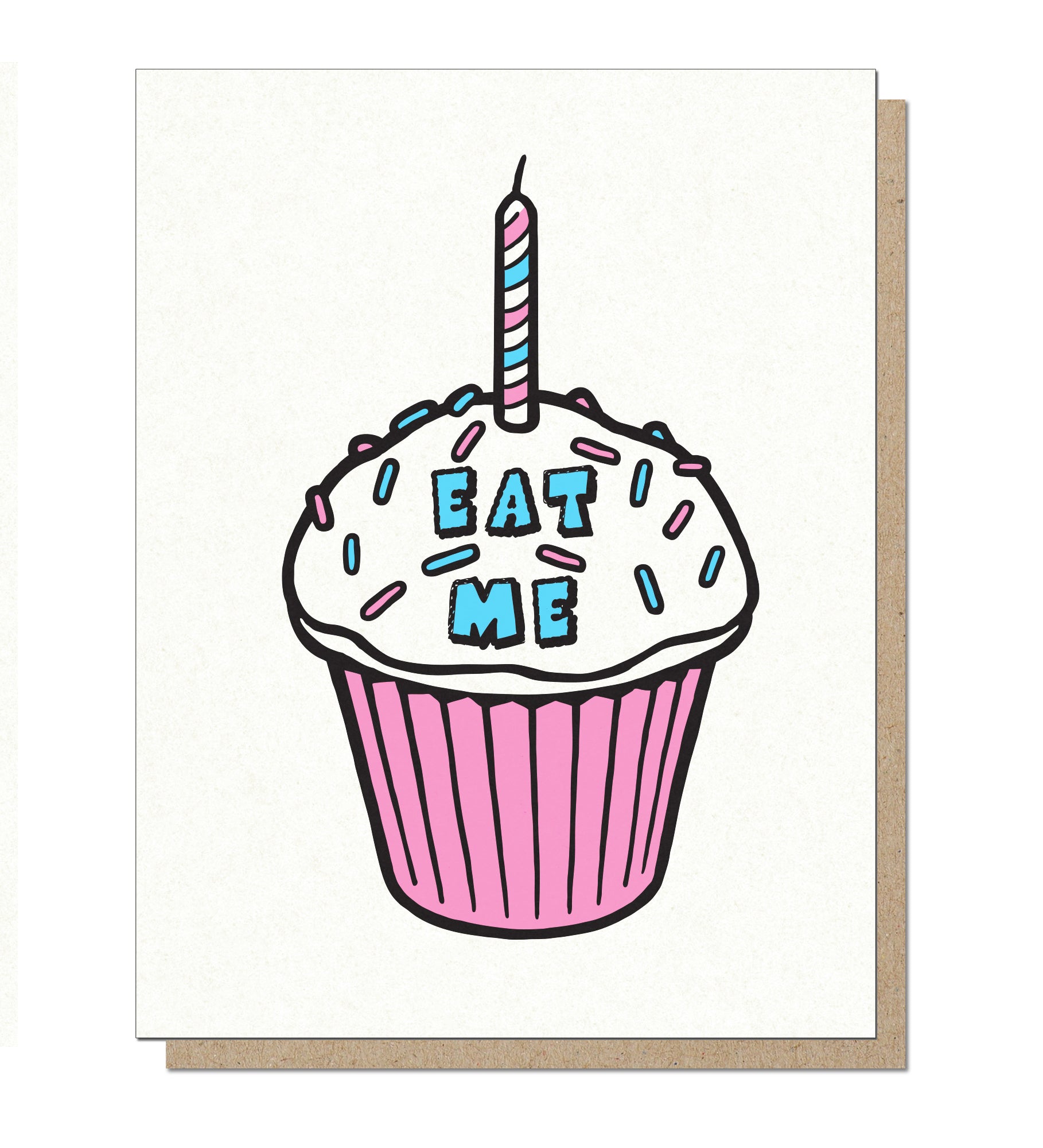 Eat Me Cupcake Birthday Card – Guttersnipe Press