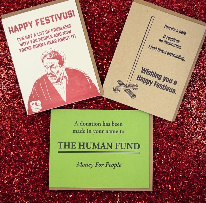 The Human Fund Greeting Card – Guttersnipe Press
